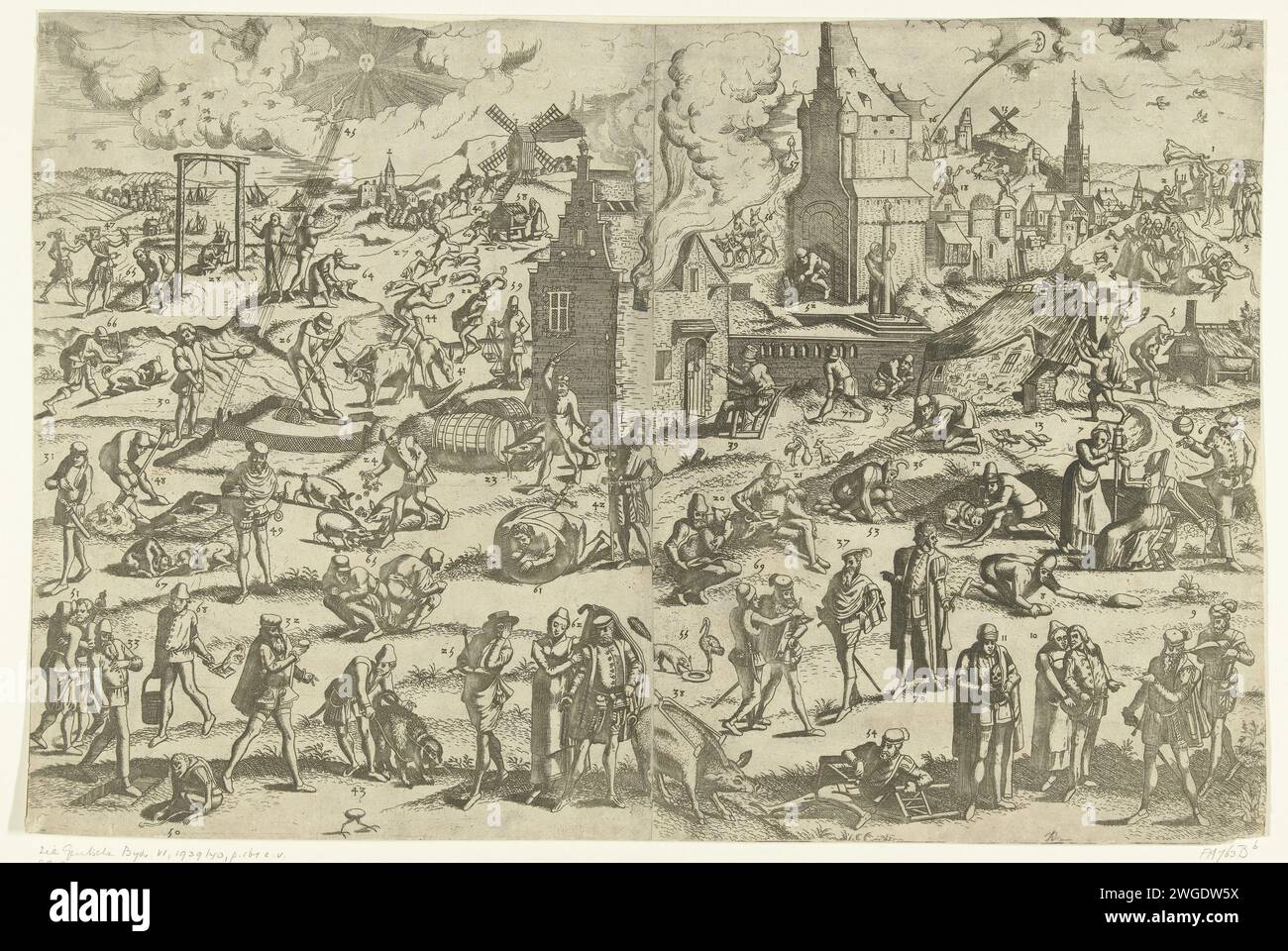 De Blauwe Huyck, 1577 - 1599 print De Blauwe Huyck, 71 numbered ...