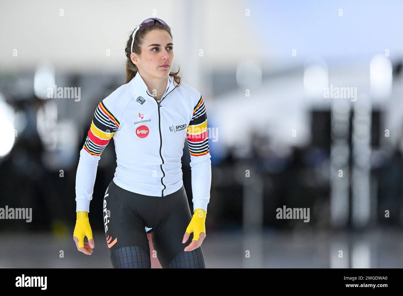 QUEBEC, CANADA - FEBRUARY 4: Isabelle van Elst of Belgium during the ...