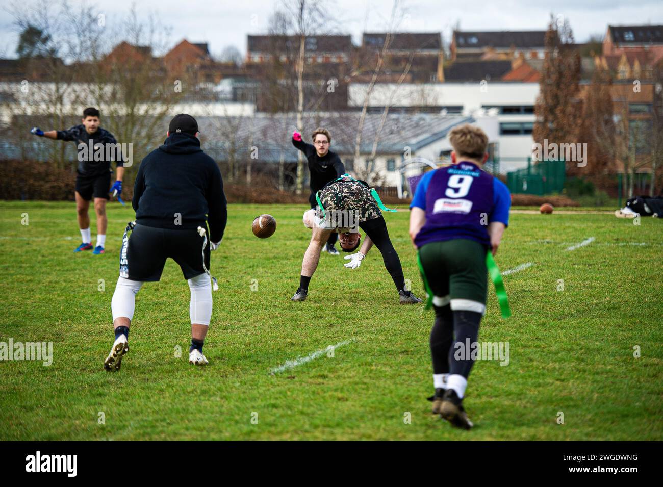 Football game people training hi-res stock photography and images - Alamy