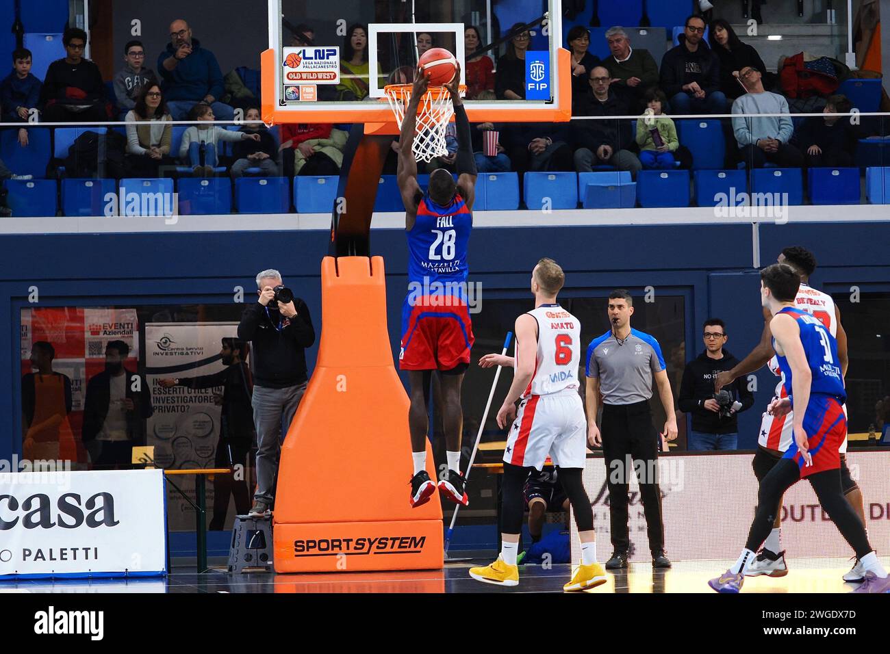 Milan, Italy. 04th Feb, 2024. Abdel Fall (Novipiu Monferrato Basket ...