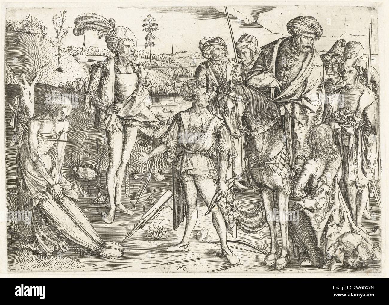 The inheritance of the three royal sons, monogrammist MZ, 1500 - 1503 ...
