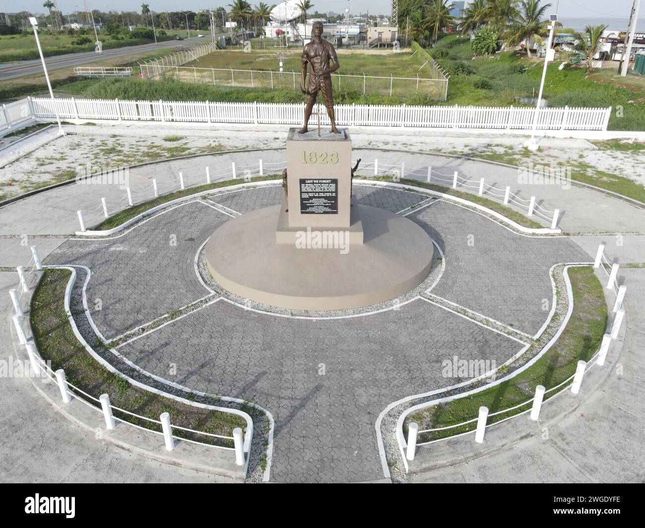 An 1823 Monument in Georgetown Guyana, South America Stock Photo - Alamy