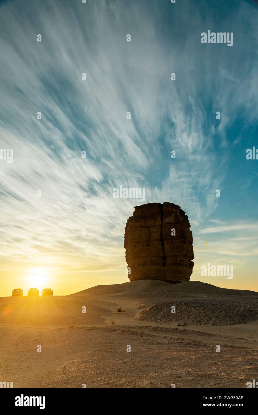 An amazing rock formation in the Arabian desert is called the Devil's ...