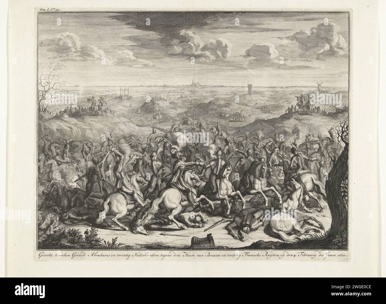 Battle of Lekkerbeetje, 1600, 1730 print The battle of Lekkerbeetje ...