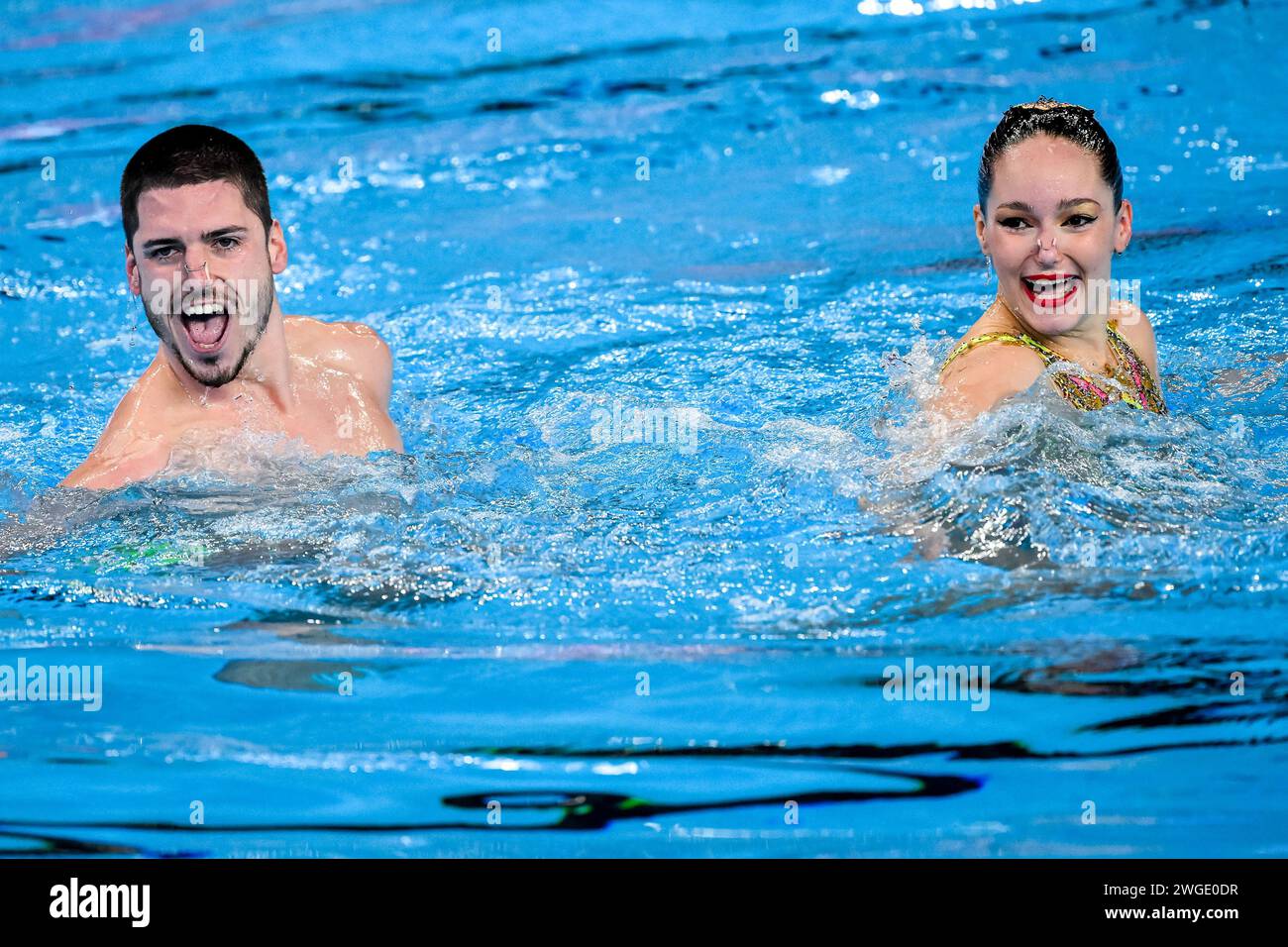 Giorgio Minisini and Susanna Pedotti of Italy compete in the artistic ...