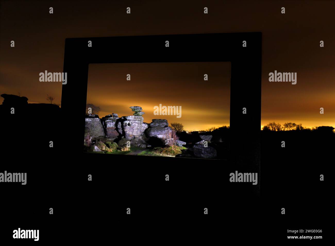 Framing the landscape brimham rocks hi-res stock photography and images ...