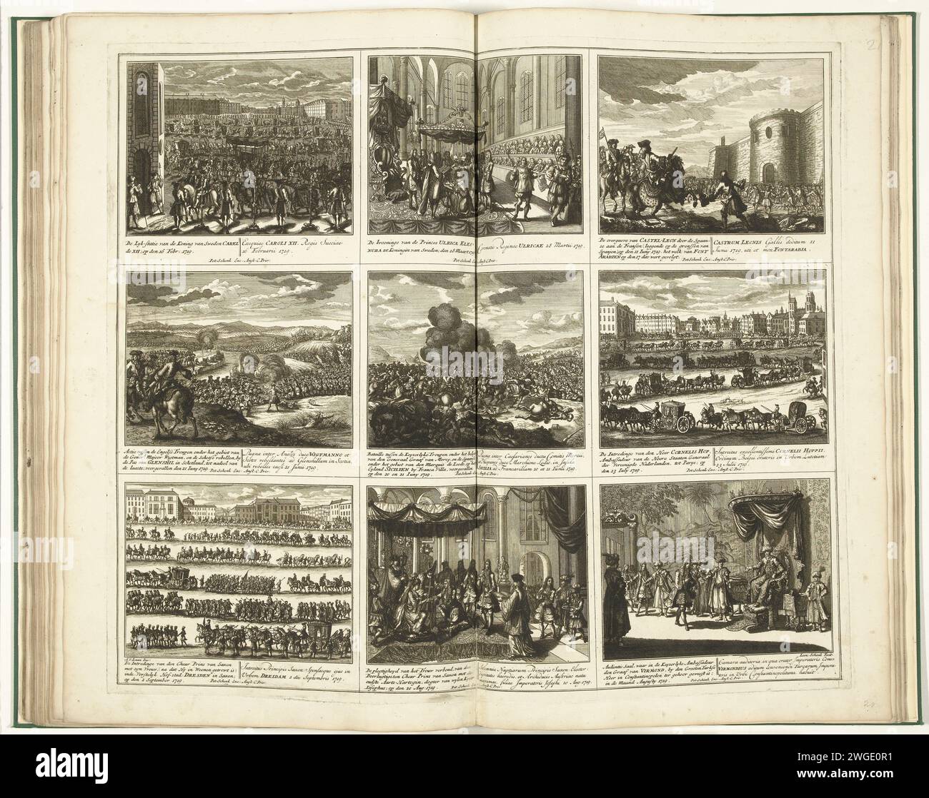 Schouwburg van den War (page XX), 1719, 1720 - 1722 print Leaf with ...