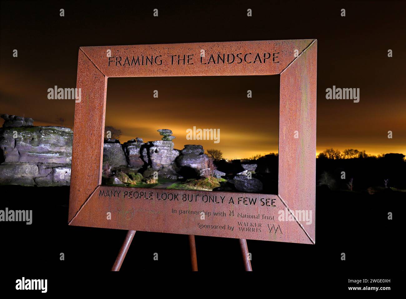 Framing the landscape brimham rocks hi-res stock photography and images ...