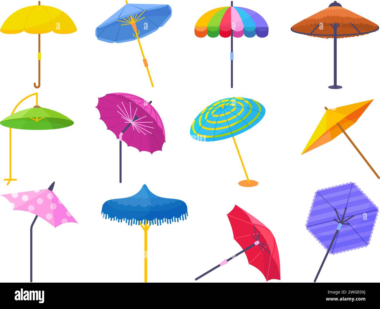 Cartoon parasol hi-res stock photography and images - Alamy