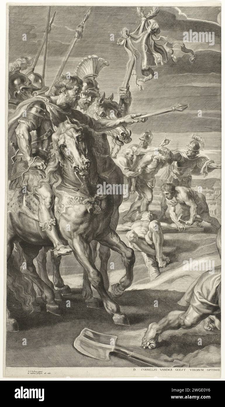 Cross -facing, left part, Hans Witdoeck, after Peter Paul Rubens, 1638 ...