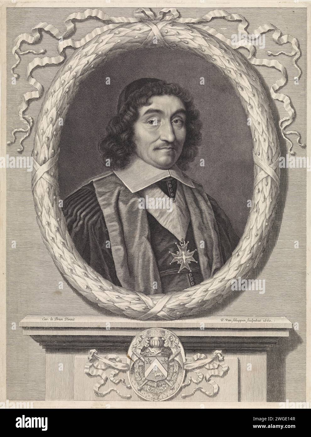 Portrait of the French Chancellor Pierre Seguier, Pieter van Schuppen ...