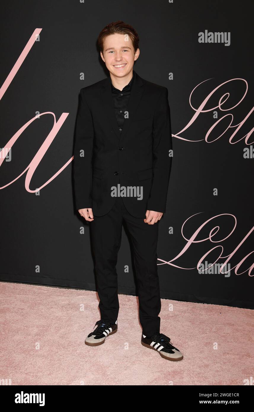 LOS ANGELES, CALIFORNIA - FEBRUARY 03: Luke David Blumm arrives at the ...