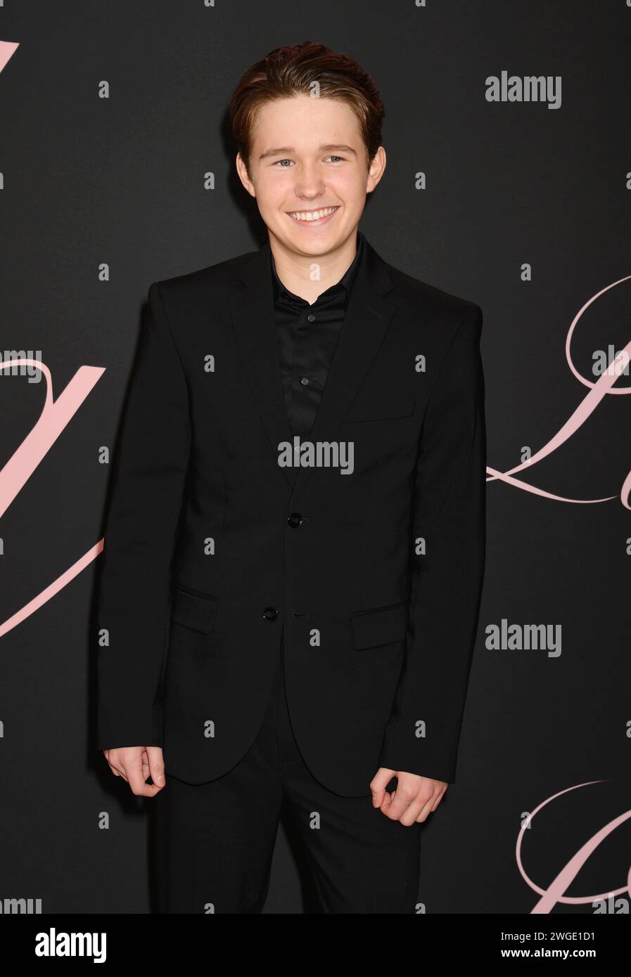 LOS ANGELES, CALIFORNIA - FEBRUARY 03: Luke David Blumm arrives at the ...