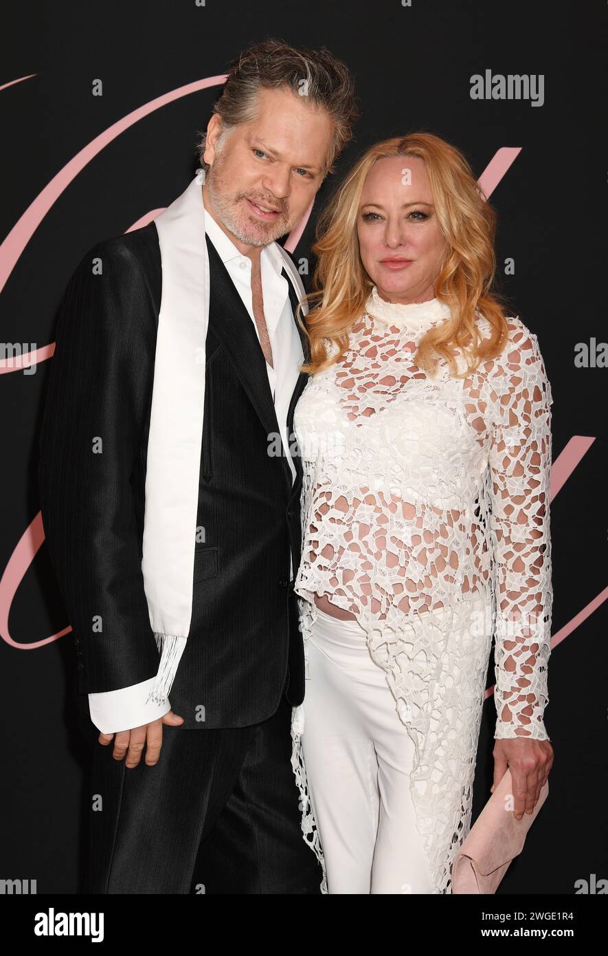 LOS ANGELES, CALIFORNIA - FEBRUARY 03: (L-R) Nick Holmes and Virginia ...