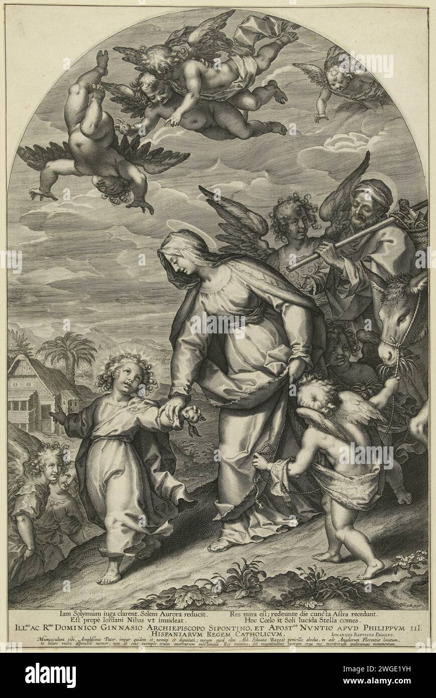 Return of the Holy Family from Egypt, Cornelis Galle (I), After ...