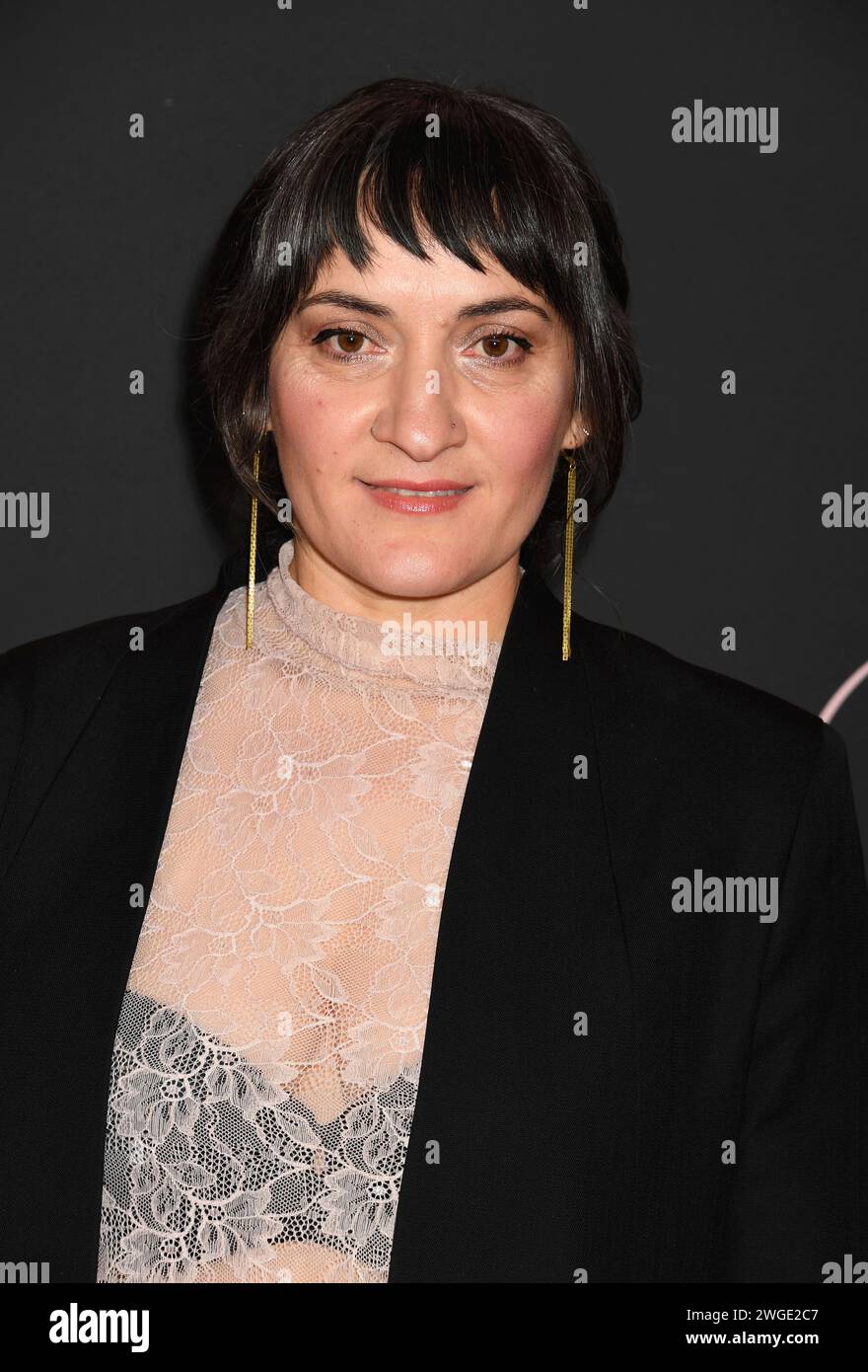 LOS ANGELES, CALIFORNIA - FEBRUARY 03: Sevdije Kastrati arrives at the ...