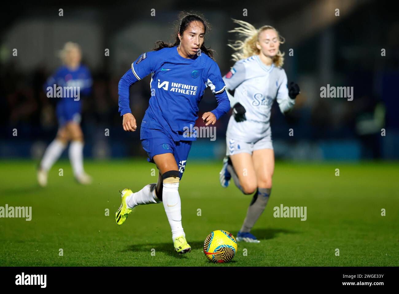 Chelsea's Mayra Ramirez (left) in action during the Barclays Women's ...
