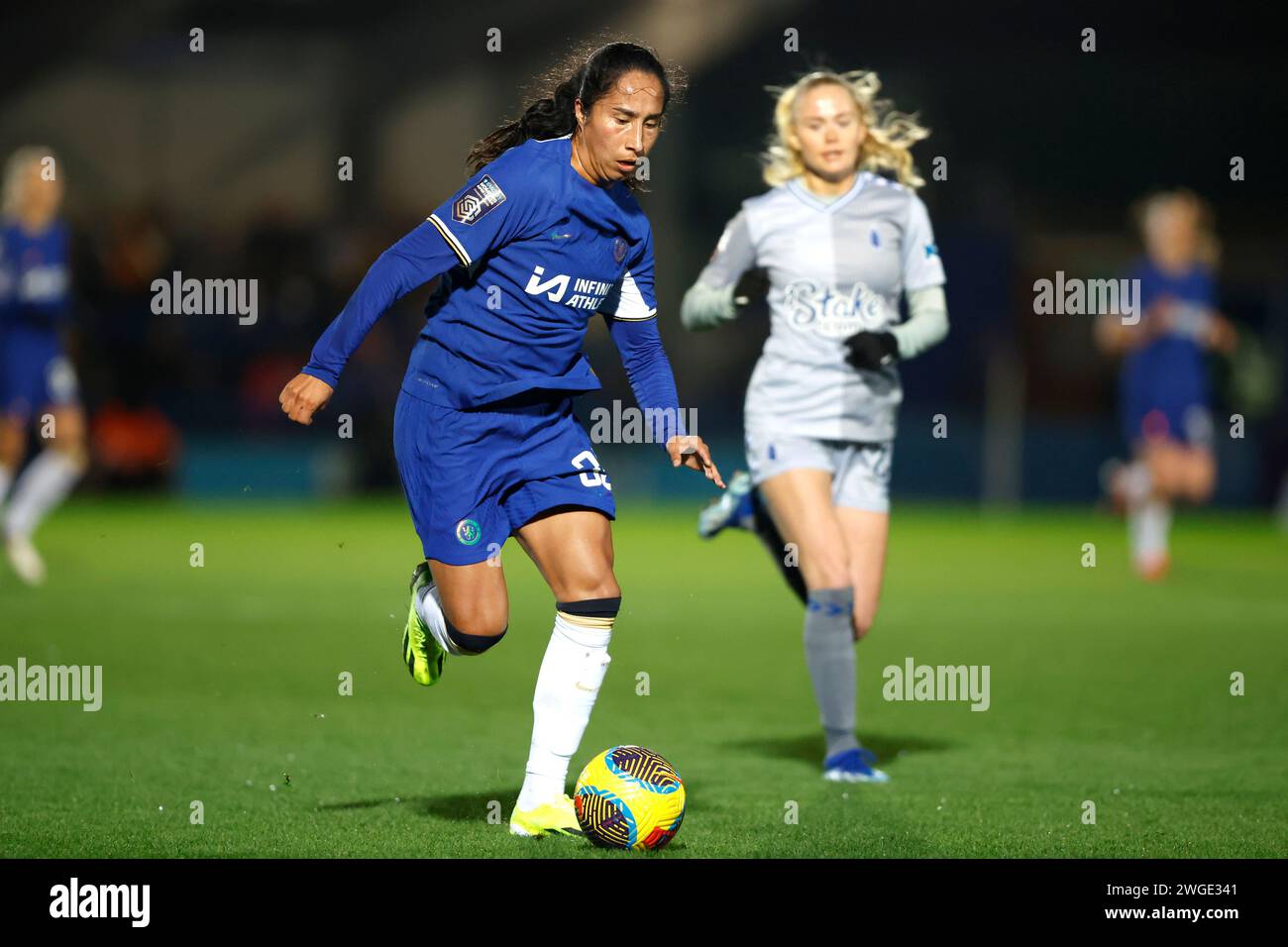 Chelsea's Mayra Ramirez (left) in action during the Barclays Women's ...