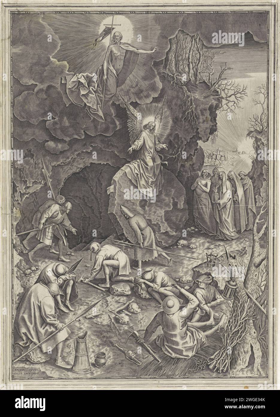 Resurrection, Philips Galle, After Pieter Bruegel (I), 1560 - 1565 ...