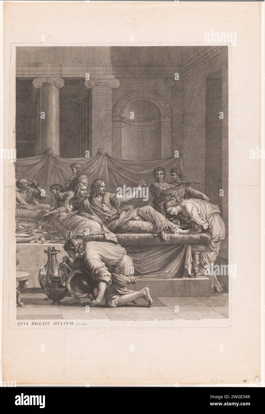 Christ in the house of Simon in Bethania (judge part), Jean Pesne ...