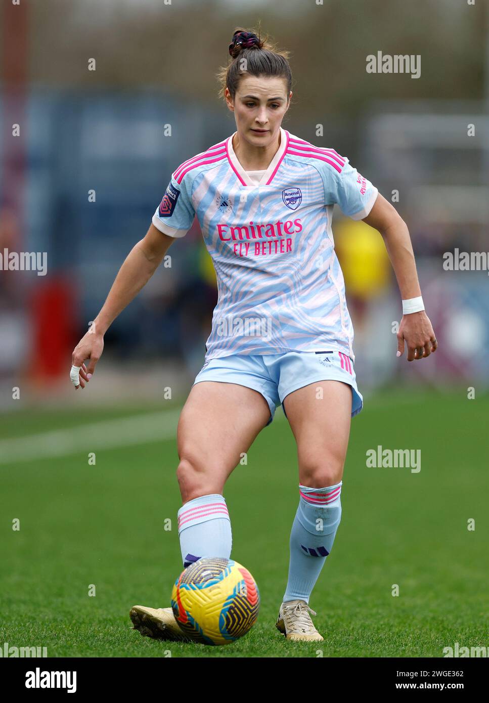 Arsenal's Emily Fox in action during the Barclays Women's Super League ...