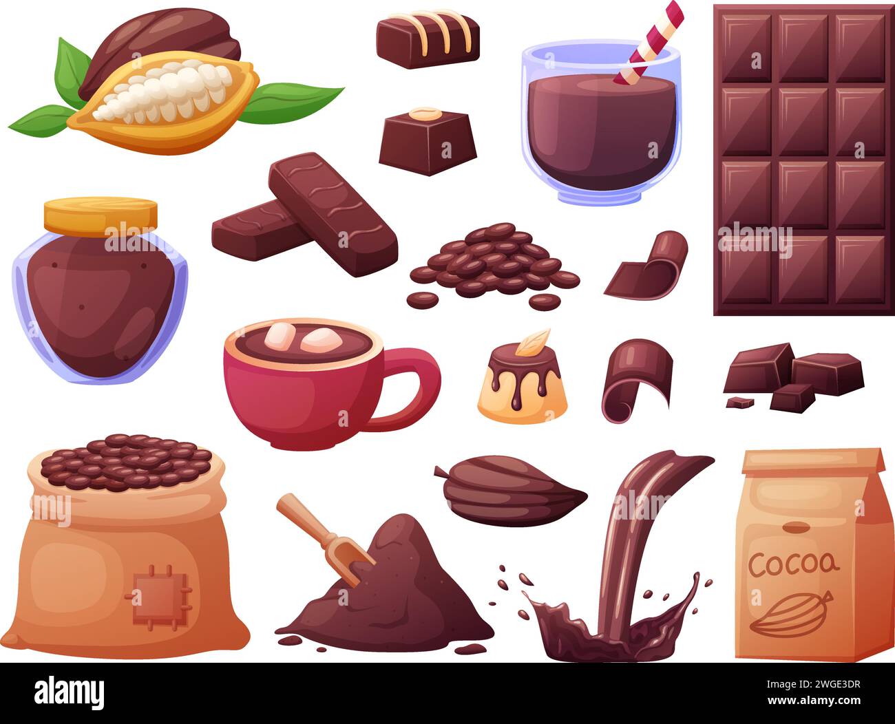 Cartoon hot chocolate hi-res stock photography and images - Alamy