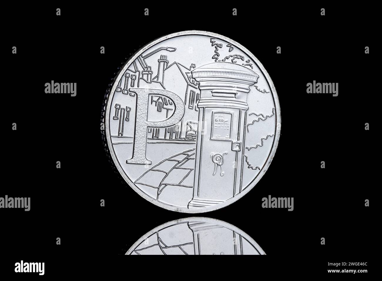 The letter 'P' for Postbox that is shown on one of the 2018 A to Z 10 ...