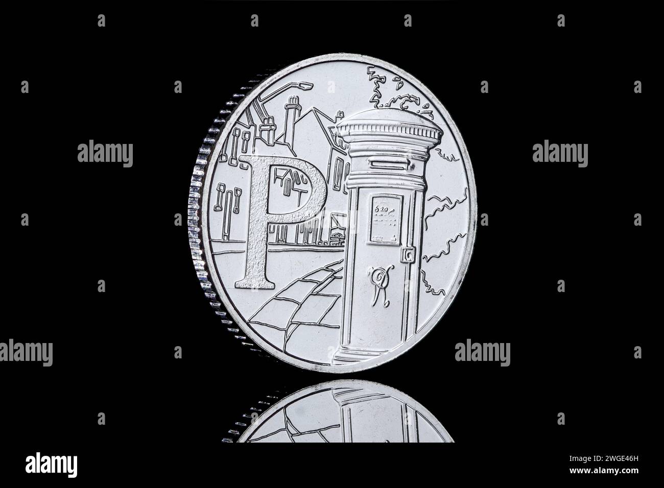 The letter 'P' for Postbox that is shown on one of the 2018 A to Z 10 ...