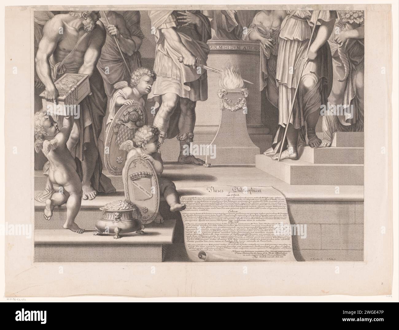 Mars puts his sword in the flames for a temple (bottom part), François ...