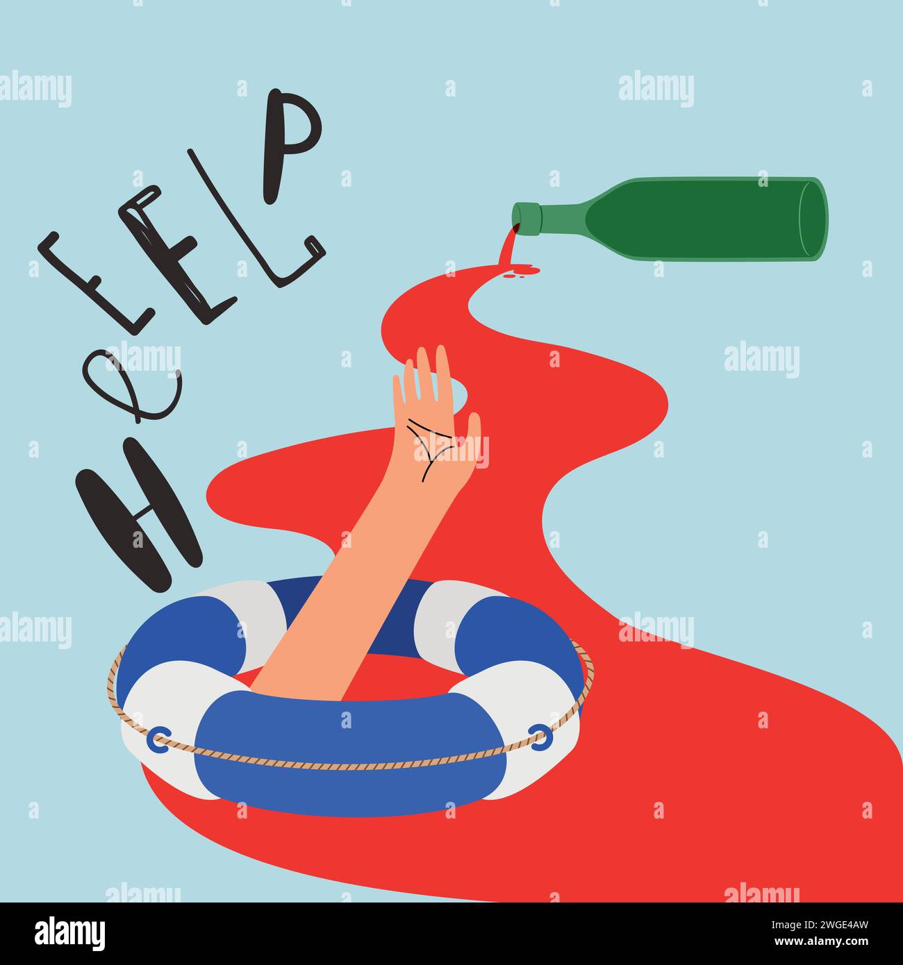 Arm wine Stock Vector Images - Alamy