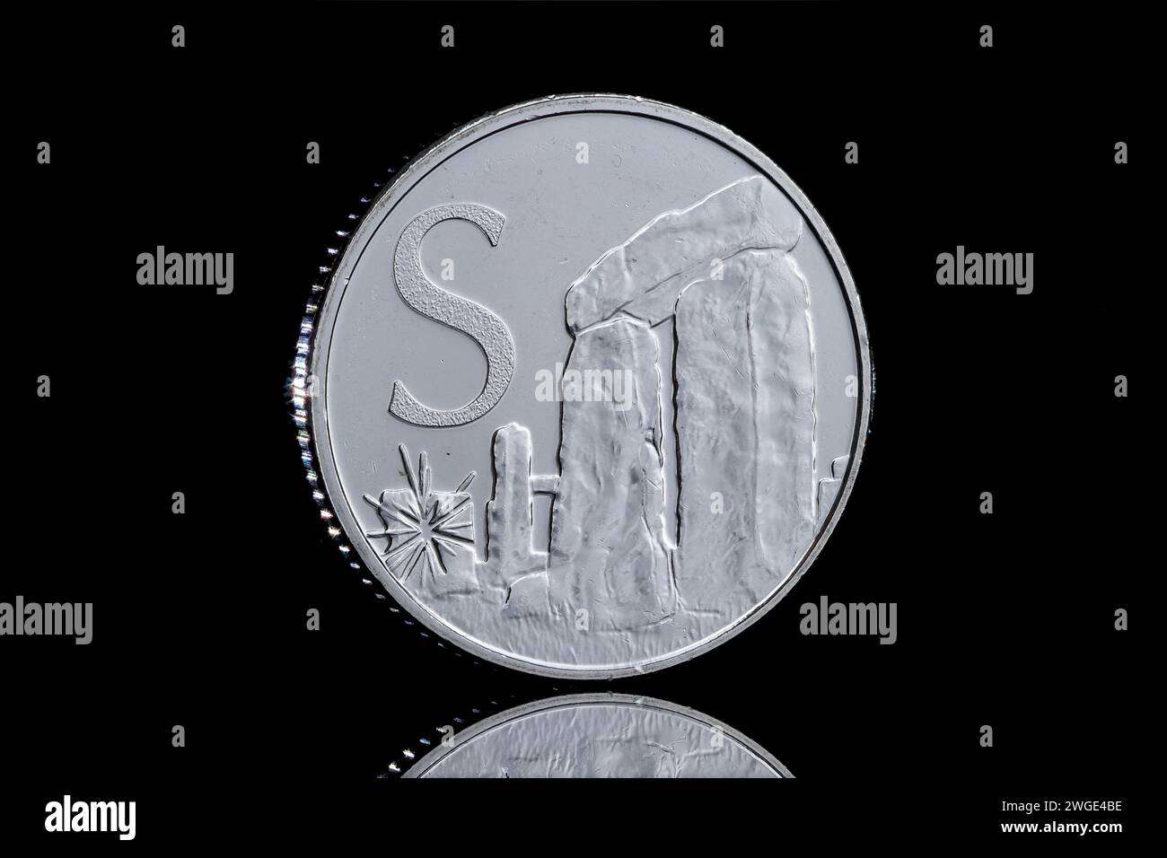 10 pence coin with Stonehenge design from the 2018 A to Z 10p coin ...