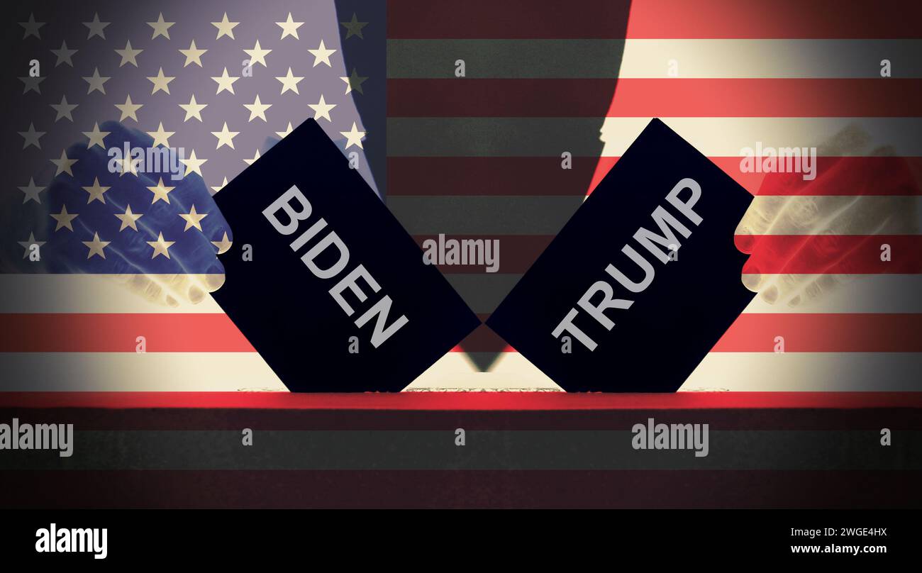 Vote us election trump biden booth hi-res stock photography and images ...