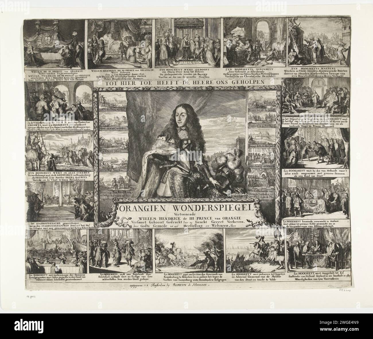 Life and deeds of Willem III, 1675, 1675 print Orange WonderSpiegel ...