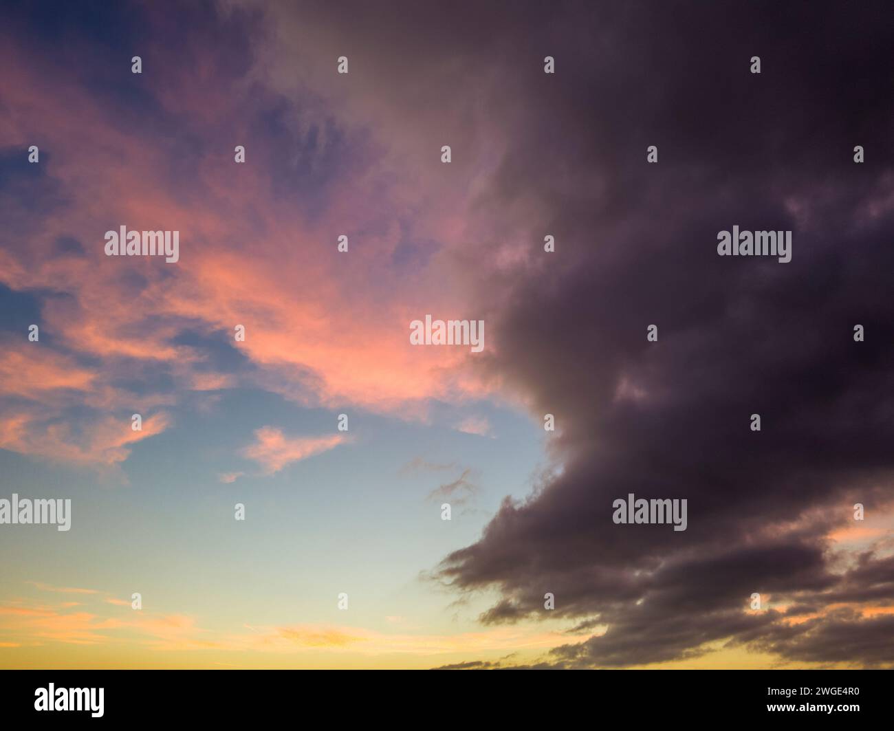 Sunset sky background overlay. Ideal for sky replacement, screen saver ...