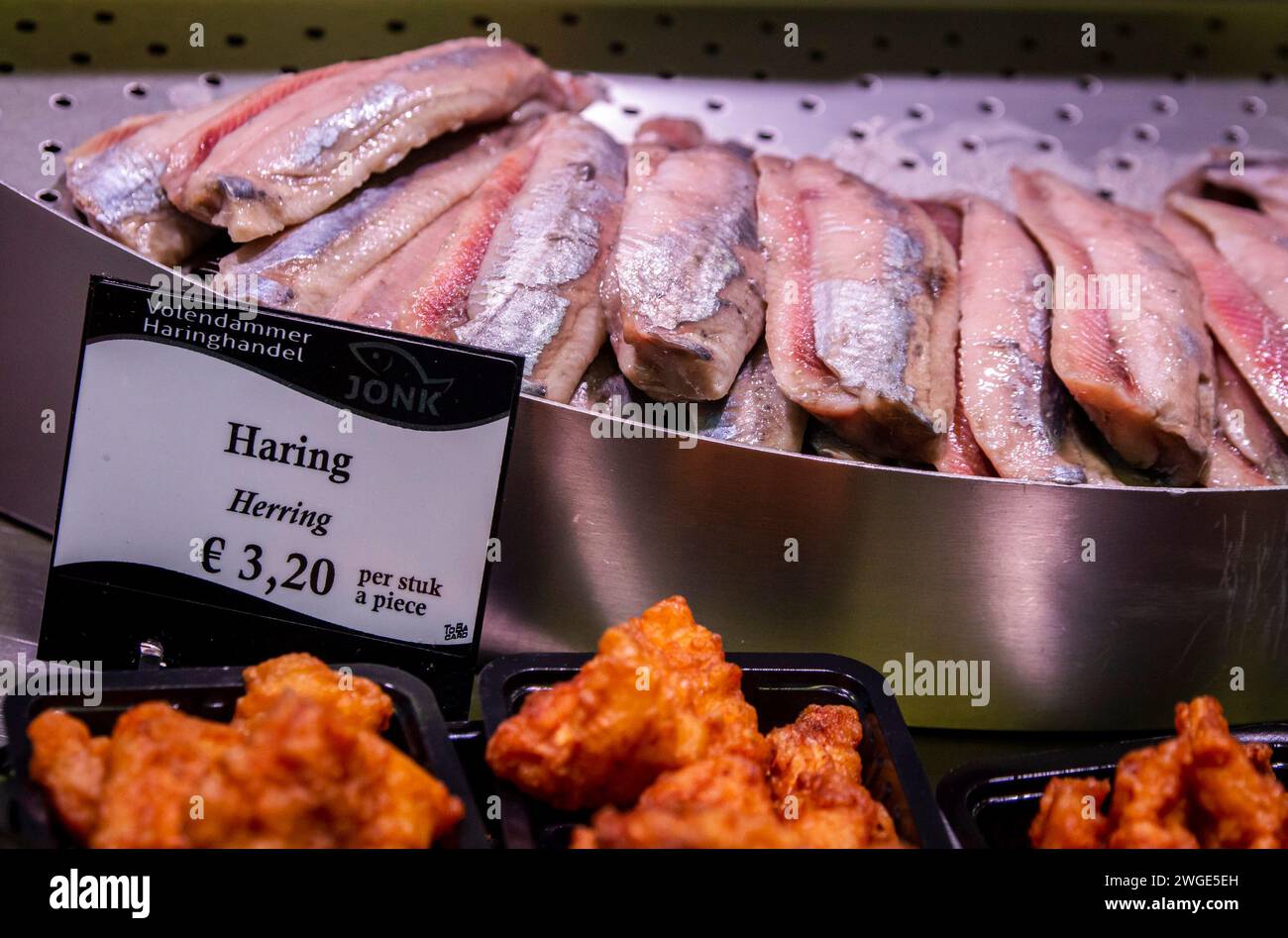 Amsterdam, Netherlands, Nov 20, 2022. Famous Netherlands snack, raw ...