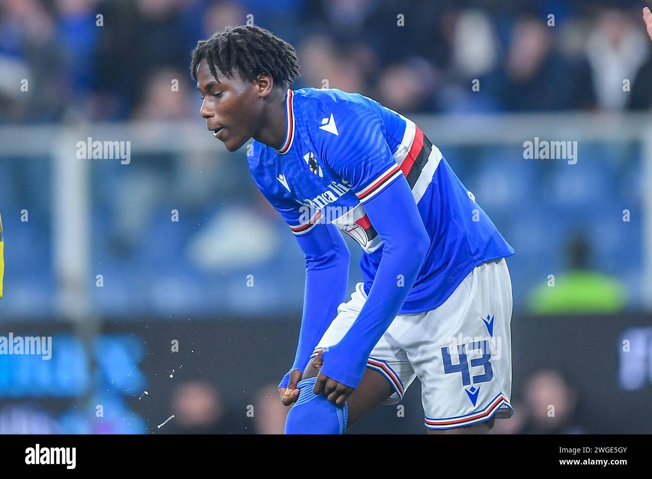 Genoa, Italy. 03rd Feb, 2024. Samuel Ntanda-Lukisa (Sampdoria) during ...