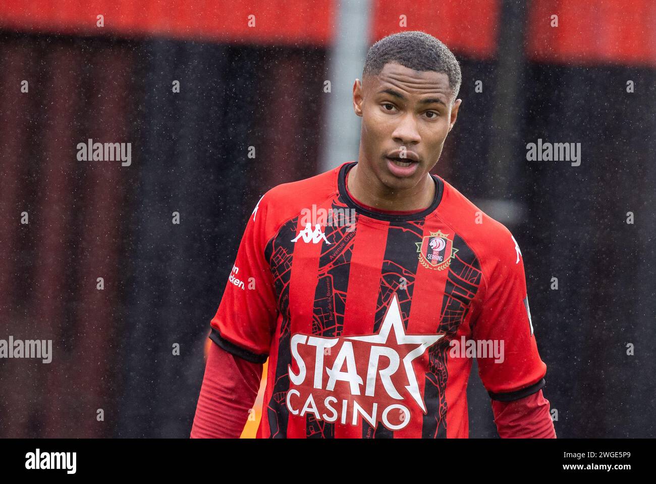 Seraing, Belgium. 04th Feb, 2024. KEBE Oussmane defender of the RFC ...