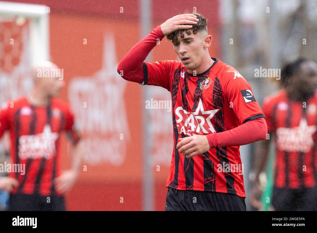 Seraing, Belgium. 04th Feb, 2024. GUILLAUME Valentin midfielder of RFC ...