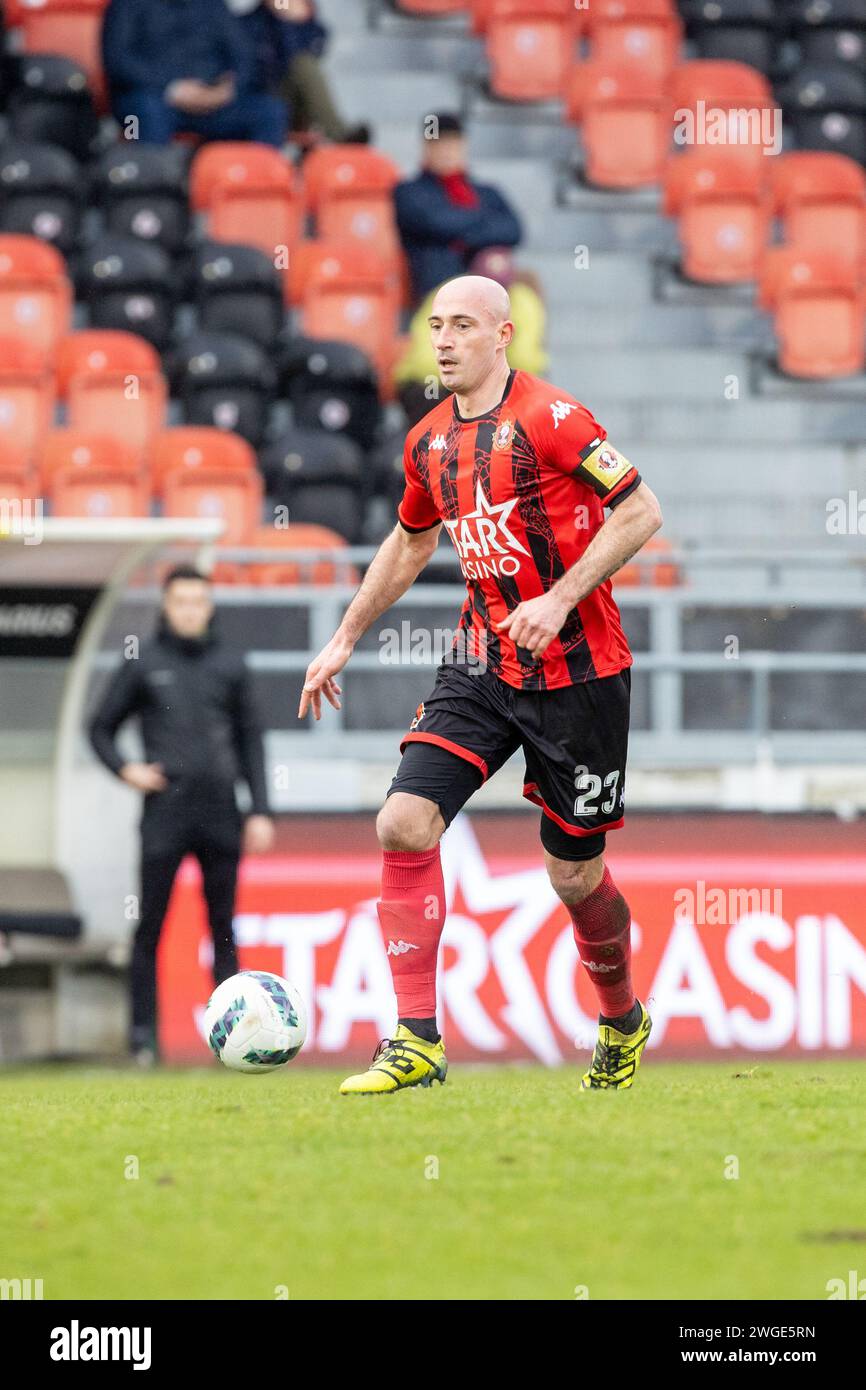 Seraing, Belgium. 04th Feb, 2024. LEPOINT Christophe midfielder of RFC ...