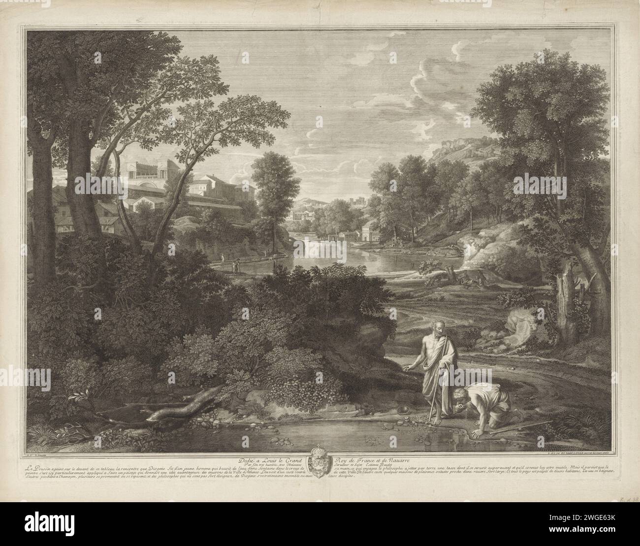 Nicolas poussin landscape with diogenes hi-res stock photography and ...