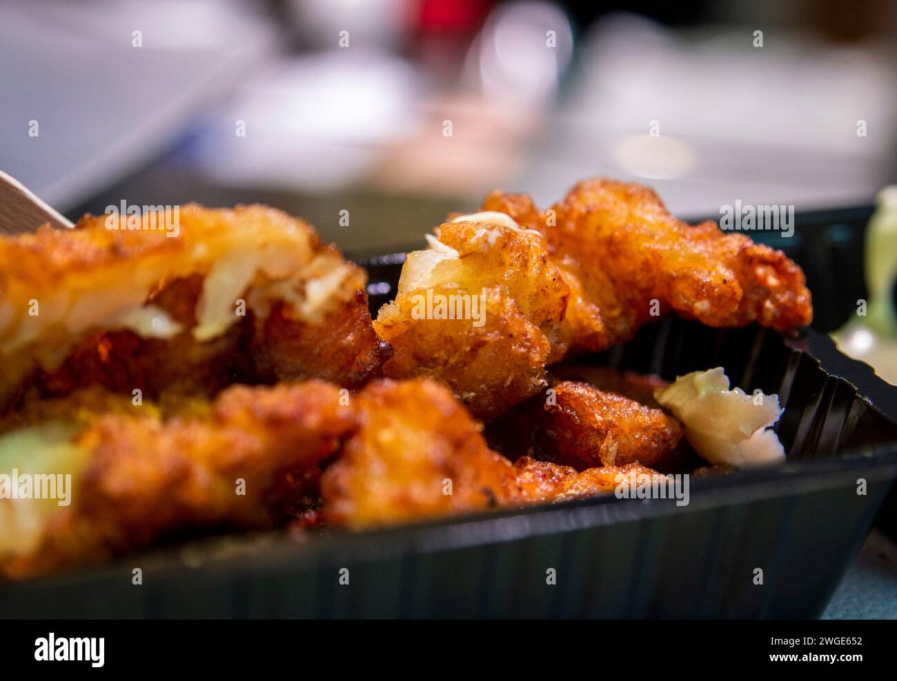 Deep fried fish snacks hi-res stock photography and images - Alamy