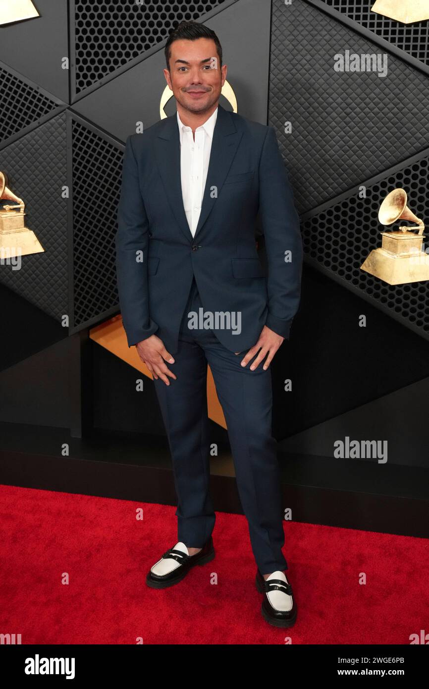 Anthony Allen Ramos arrives at the 66th annual Grammy Awards on Sunday ...