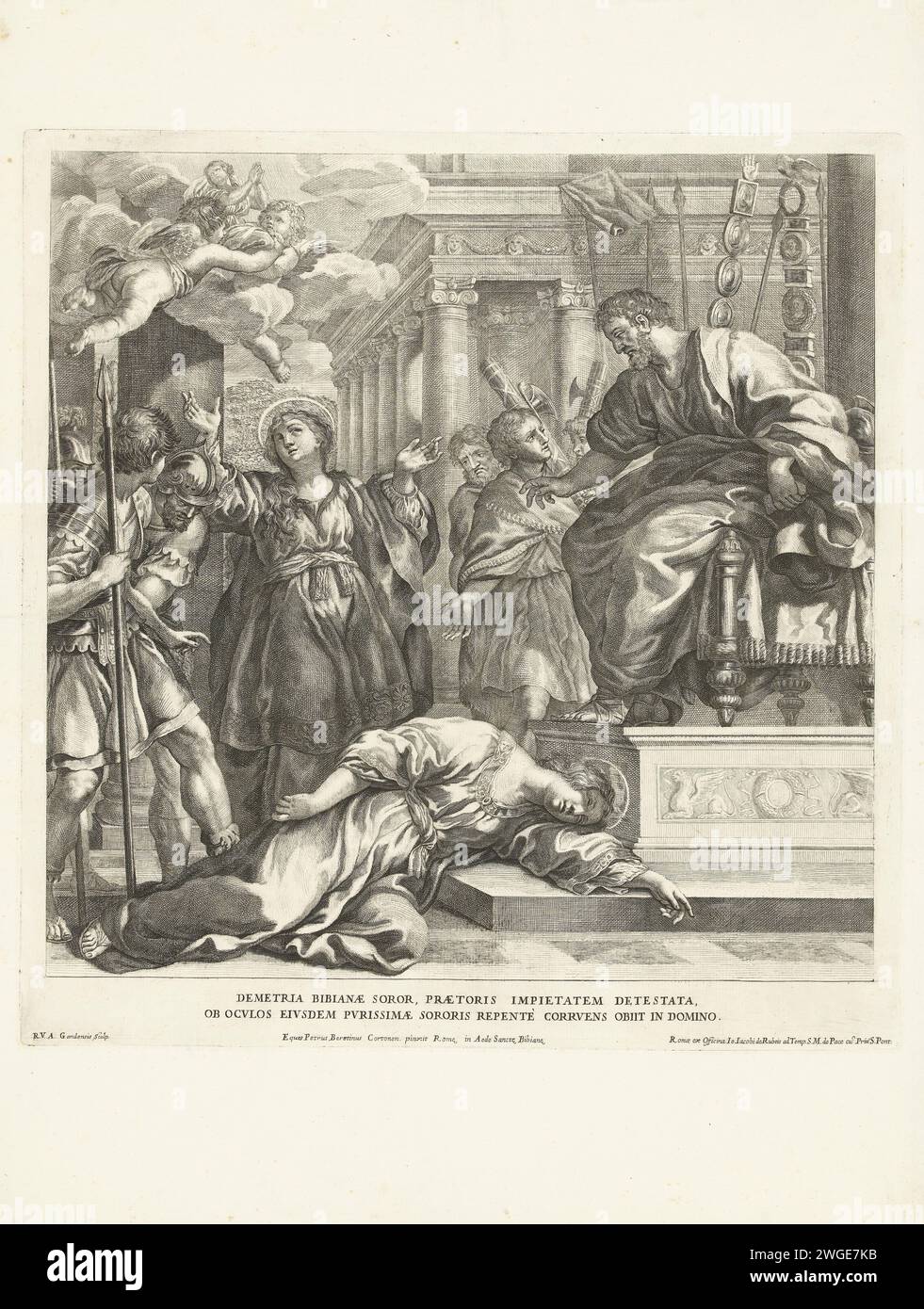 Death of Bibianas Sister Demetria, Robert van Audenaerd, after Pietro ...