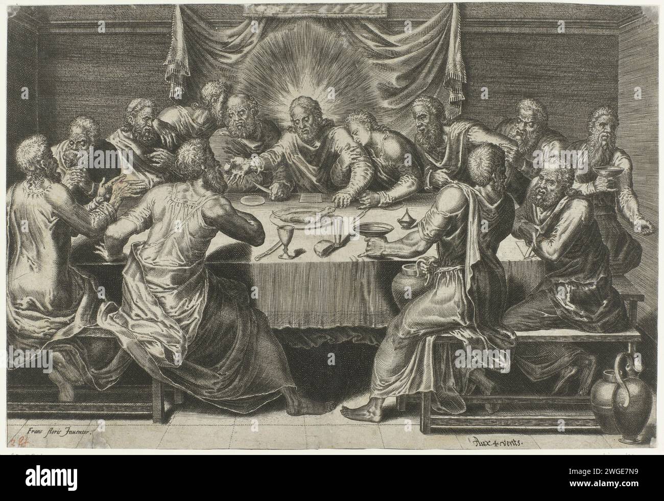 The Last Supper, Anonymous, After Frans Floris (I), c. 1570 - c. 1600 ...