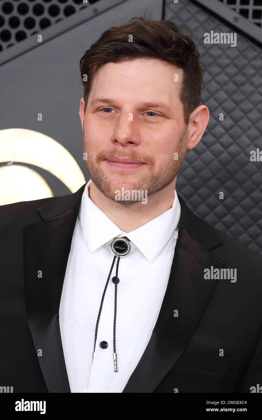 Bryan Schlam arrives at the 66th annual Grammy Awards on Sunday, Feb. 4 ...