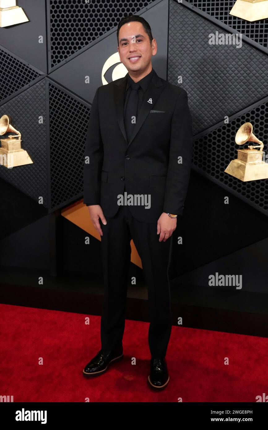 Jason Baum arrives at the 66th annual Grammy Awards on Sunday, Feb. 4 ...