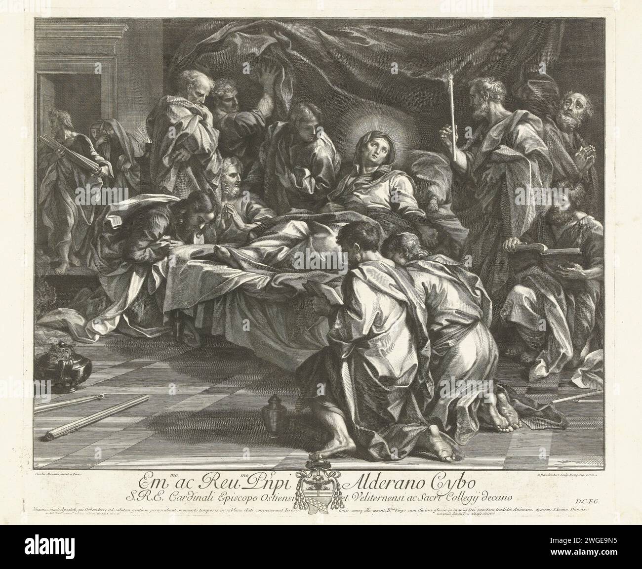 Death of Maria, Robert van Audenaerd, After Carlo Maratta, 1685 - 1723 ...