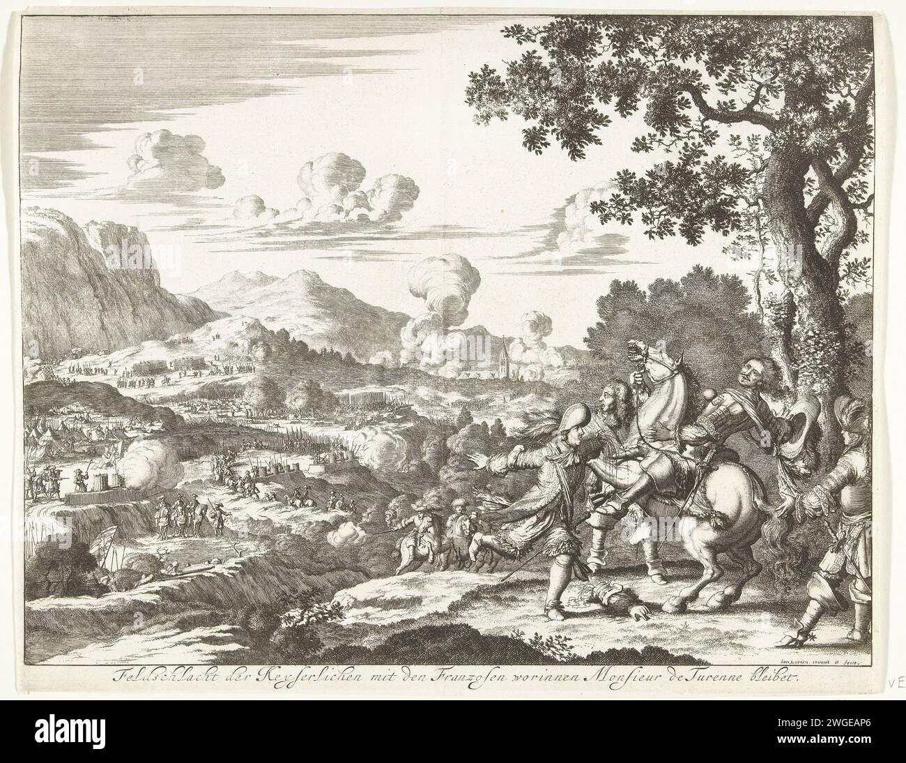 Battle of Sasbach, 1674, 1678 - 1680 print Battle at Sasbach (or ...