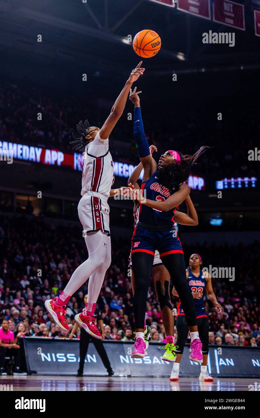 Columbia, SC, USA. 4th Feb, 2024. South Carolina Gamecocks forward ...