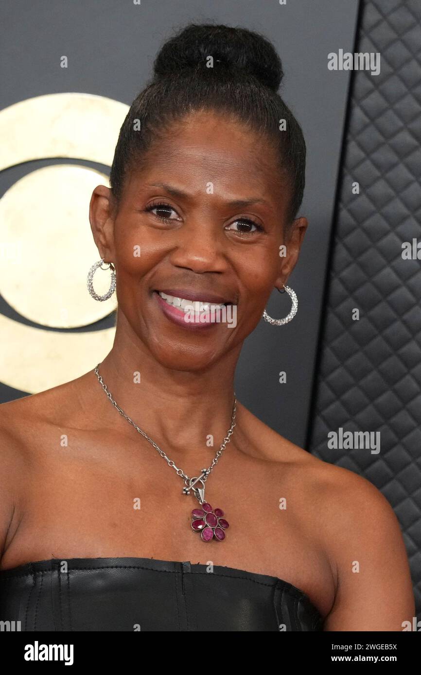 Michelle Smith arrives at the 66th annual Grammy Awards on Sunday, Feb ...